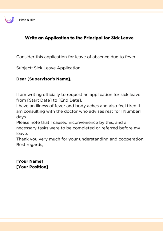 Application for Sick Leave: A Complete Guide with Templates